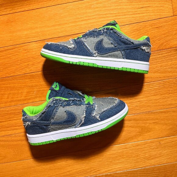 Nike | Shoes | Sold Ig Chillwillscloset New Ds Denim Nike Dunk Low Hulk ...